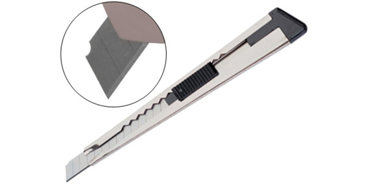 CUTTER PLASTIQUE ÉTROIT 9MM - Cutters & Lames - Buroweb.fr