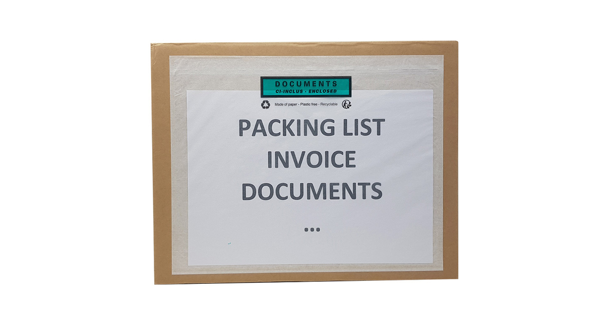 POCHETTE ADHÉSIVE PAPER LIST FORMAT C4 - Pochettes autocollantes ...