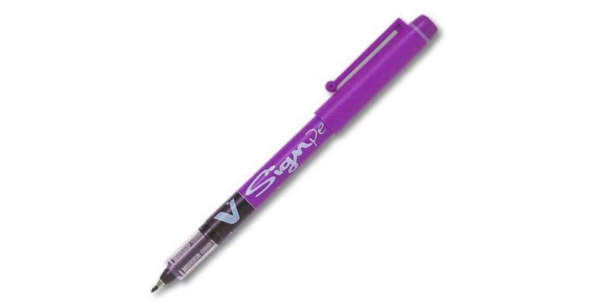 STYLO FEUTRE V-SIGN PEN VIOLET - Stylos feutre PILOT - Buroweb.fr