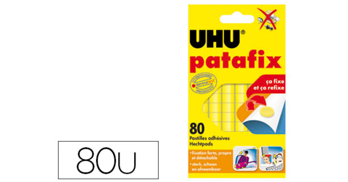PASTILLES ADHÉSIVES PATAFIX JAUNES - Pâte à fixe & Pastilles adhésives ...