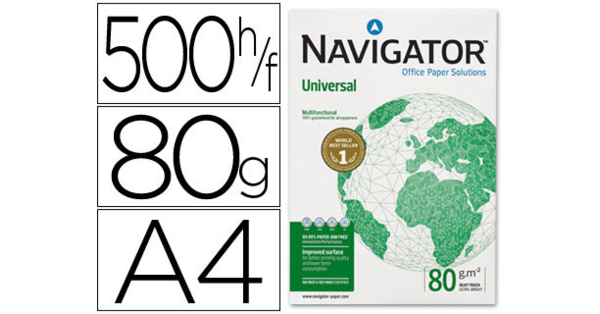 Papier Blanc Lisse Multifonction RAMETTE DE PAPIER NAVIGATOR UNIVERSAL ...