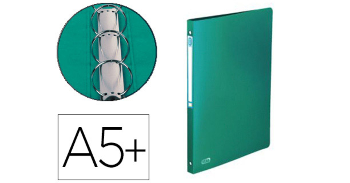 CLASSEUR MEMPHIS A4 DOS 20MM VERT - Classeurs 4 anneaux - Buroweb.fr