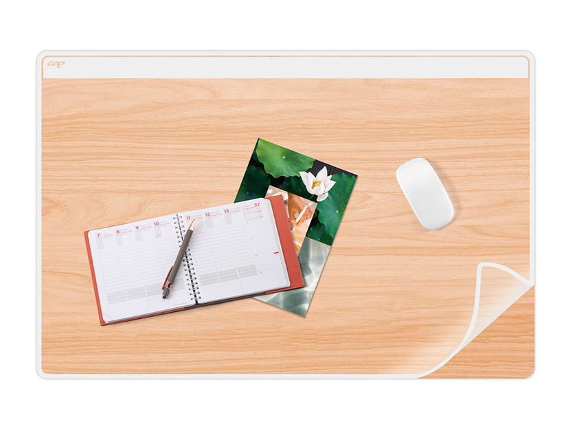 SOUS-MAIN BLANC ET HÊTRE - Sous-mains - Buroweb.fr