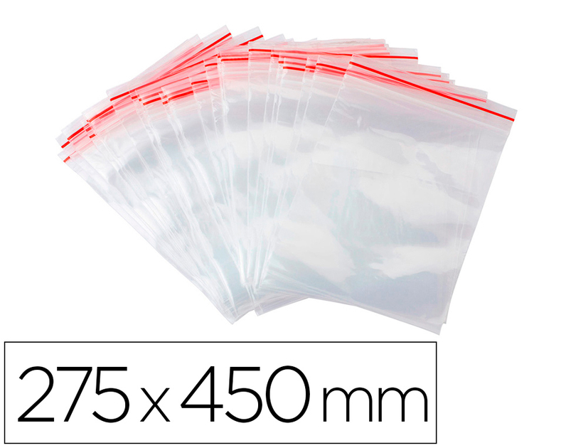 SACHET PLASTIQUE REFERMABLE 27.5X45CM - Expédition/Emballages - Buroweb.fr
