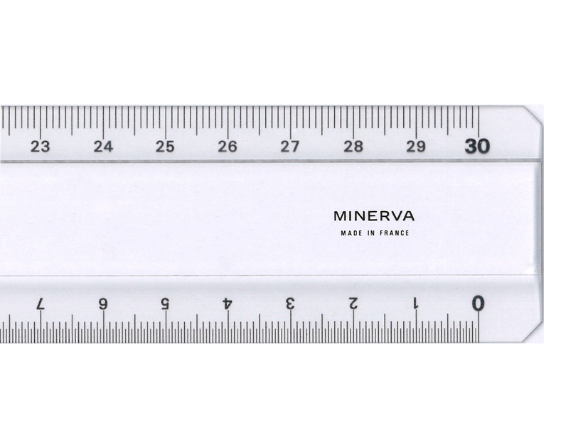 TRIPLE DÉCIMÈTRE 2 BISEAUX - Règles - Buroweb.fr