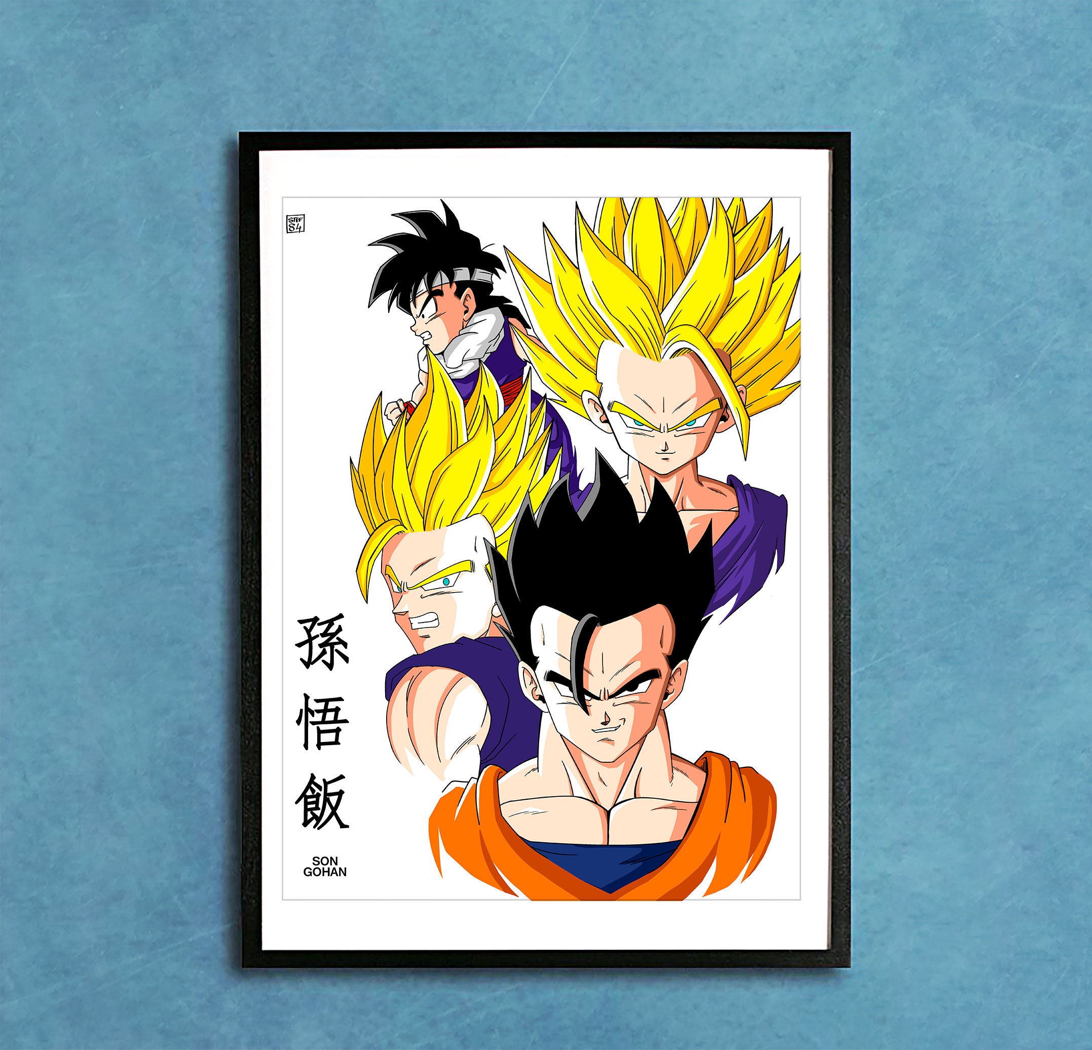 Affiche - gohan evolution - affiches - print/Affiches Dragon ball - les ...