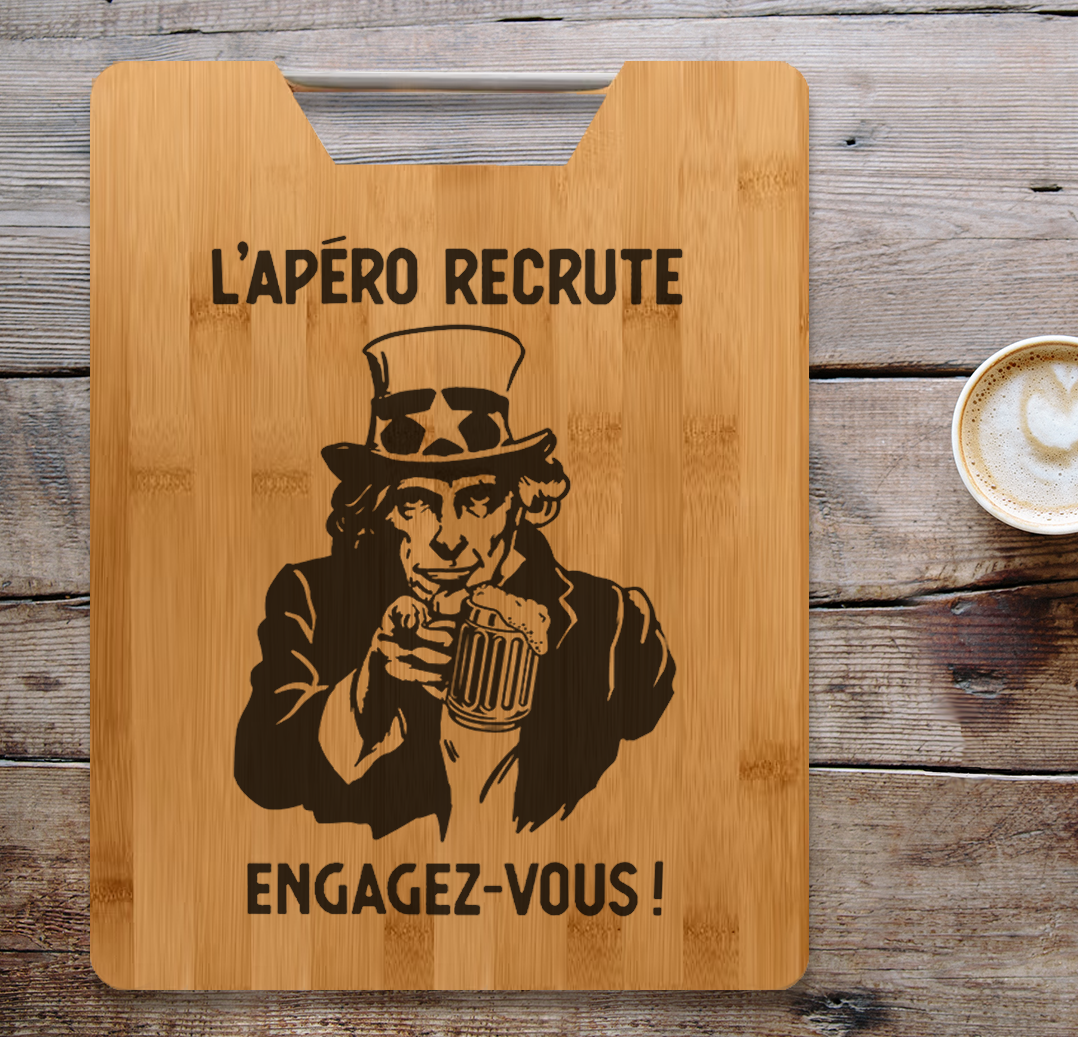 Planche apéro "L'apéro recrute"- les-creations-de-stef-solaris