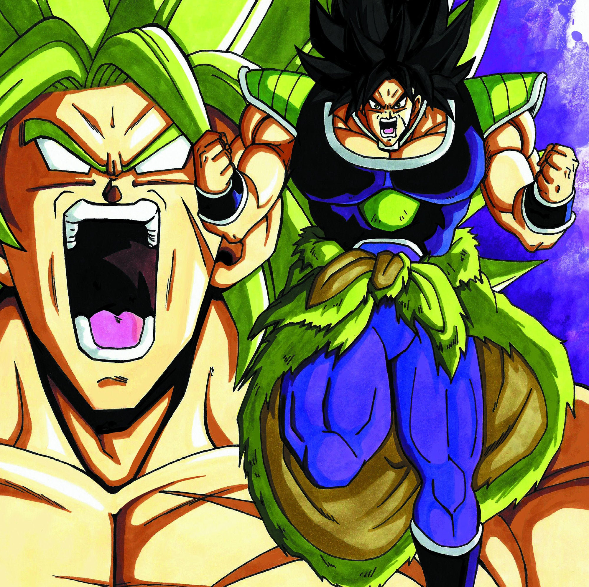 Affiche A4 - Broly - Série Saiyan - - les-creations-de-stef-solaris