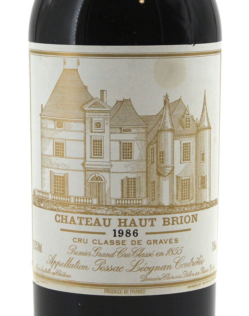 Château Haut Brion 1986 - Pessac-Léognan - Crus & Millésimes