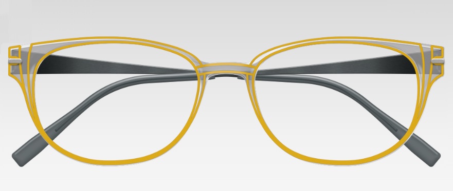 Clip Zenka - Face & Cie 1 - CIE196 - Moutarde - Lunettes de vue Zenka ...