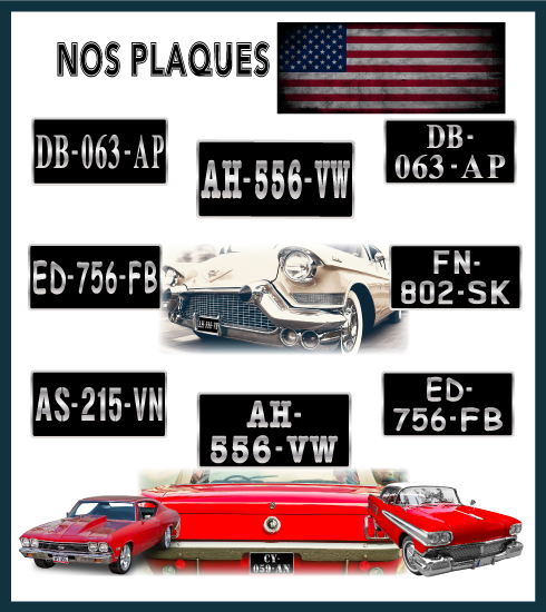 Plaques d'immatriculation collection auto, moto, cyclo