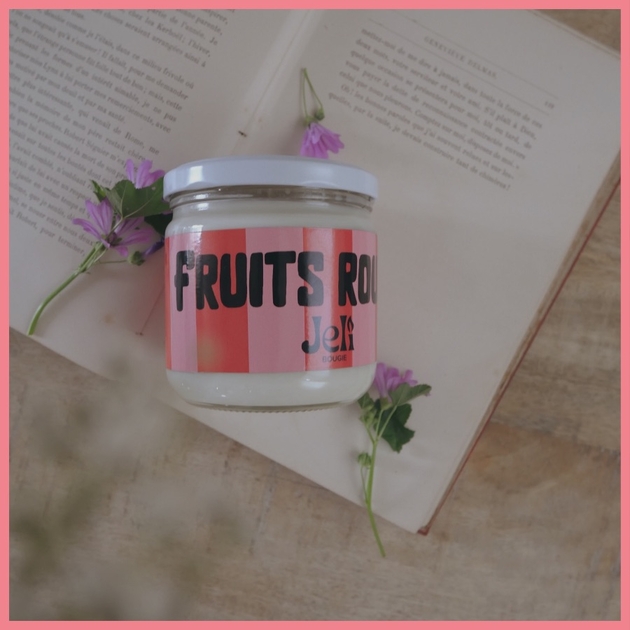 Bougie parfumée fruits rouges- de jeli bougie