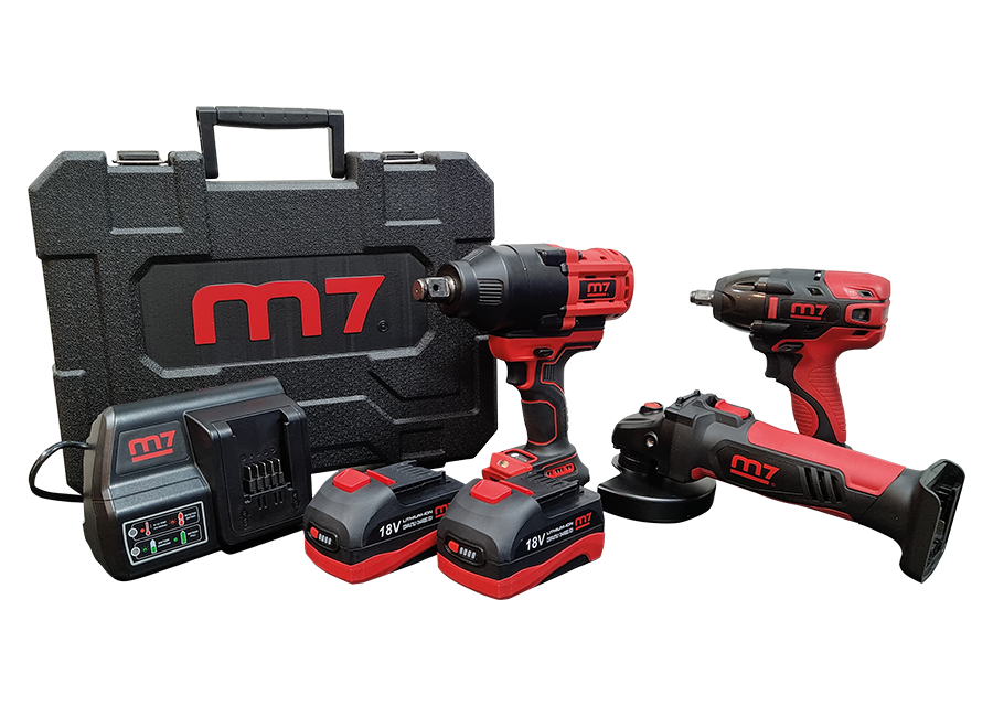 Pack d’outils électroportatifs avec clé à chocs compacte 1/2", clé à ...