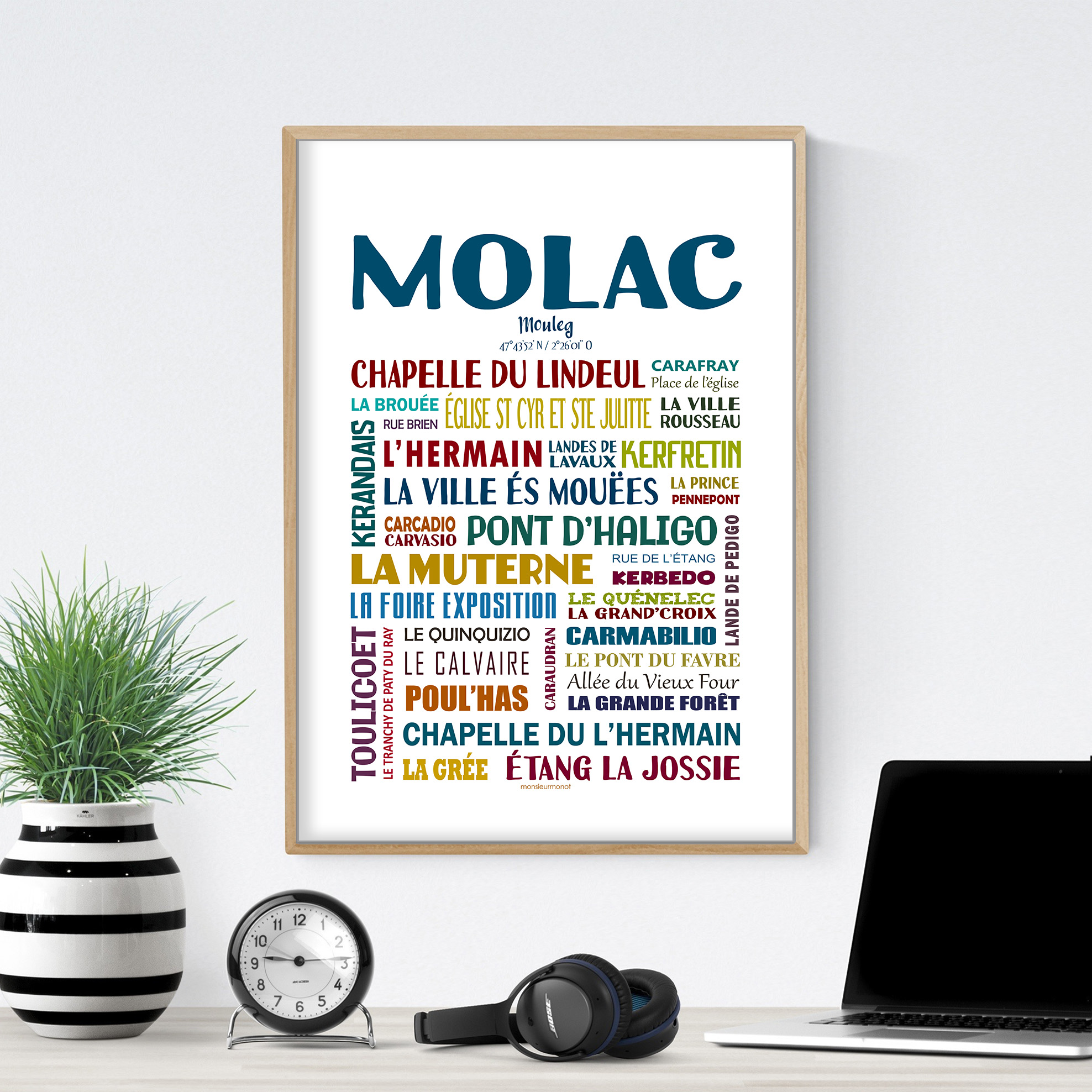 AFFICHE MOLAC - LES QUARTIERS - TOUTES LES AFFICHES/AFFICHE MORBIHAN ...
