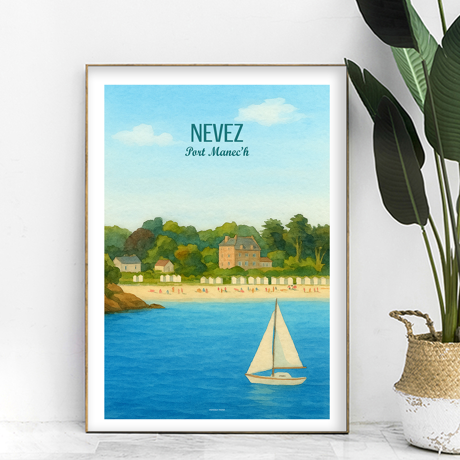 AFFICHE NEVEZ - PORT MANEC'H - TOUTES LES AFFICHES/AFFICHES FINISTERE ...