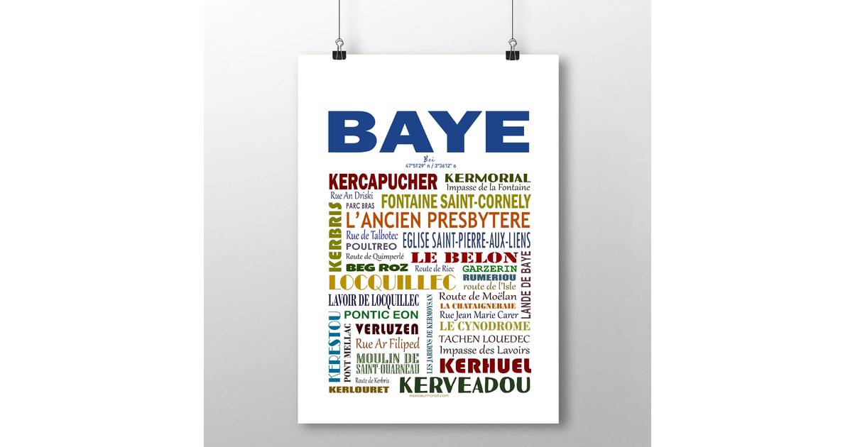 AFFICHE BAYE - LES QUARTIERS - TOUTES LES AFFICHES/AFFICHES FINISTERE ...
