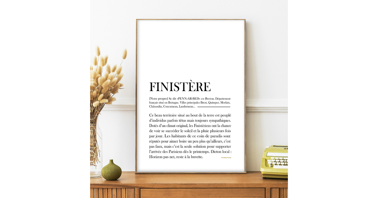AFFICHE FINISTERE LA DEFINITION - TOUTES LES AFFICHES/AFFICHES BRETAGNE ...
