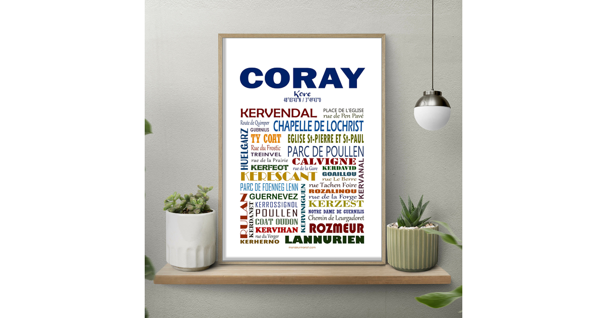 AFFICHE CORAY - LES QUARTIERS - TOUTES LES AFFICHES/AFFICHES FINISTERE ...