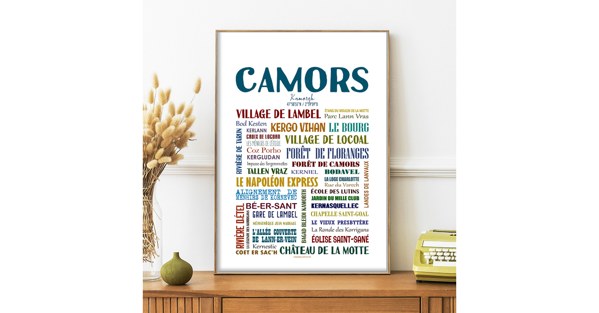 AFFICHE CAMORS - LES QUARTIERS - TOUTES LES AFFICHES/AFFICHE MORBIHAN ...