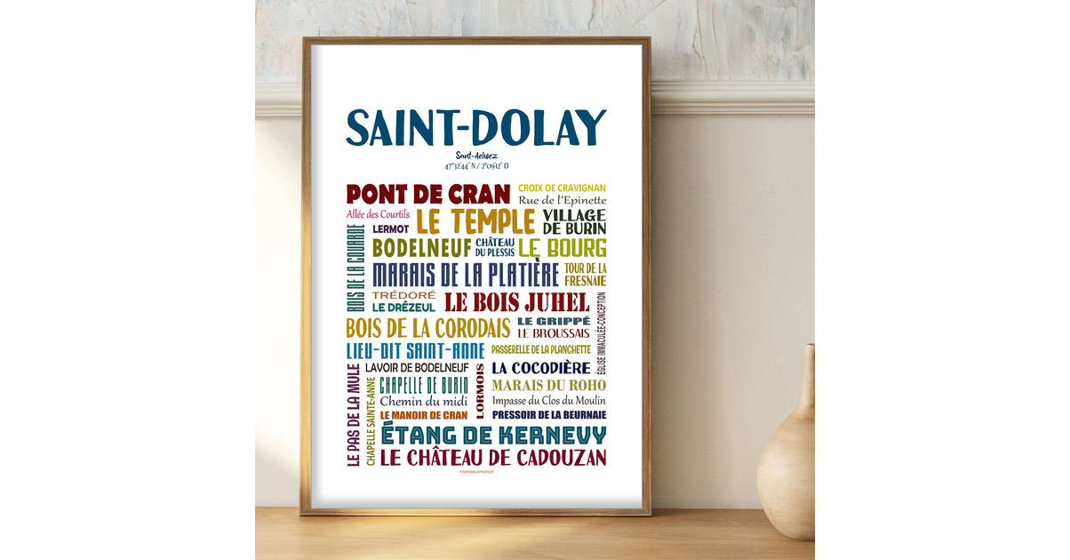 AFFICHE SAINT-DOLAY - LES QUARTIERS - TOUTES LES AFFICHES/AFFICHE ...