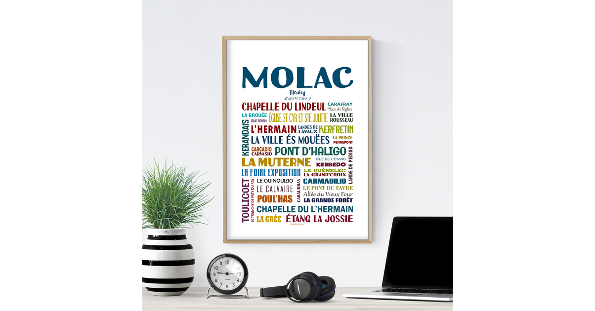 AFFICHE MOLAC - LES QUARTIERS - TOUTES LES AFFICHES/AFFICHE MORBIHAN ...