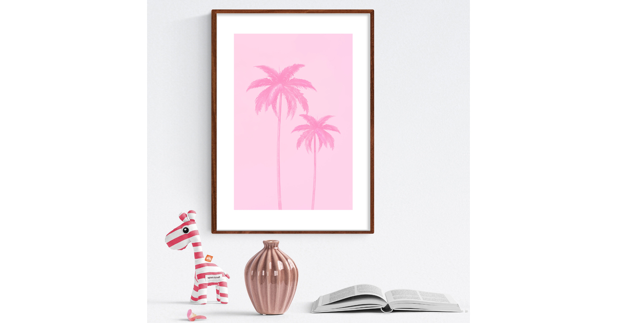 AFFICHE LES PALMIERS ROSES - TOUTES LES AFFICHES/AFFICHES FAMILLE ...