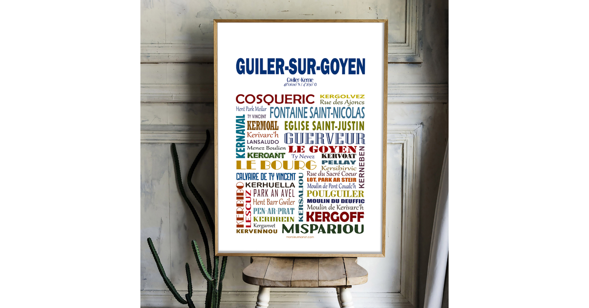 AFFICHE GUILER-SUR-GOYEN - LES QUARTIERS - TOUTES LES AFFICHES/AFFICHES ...