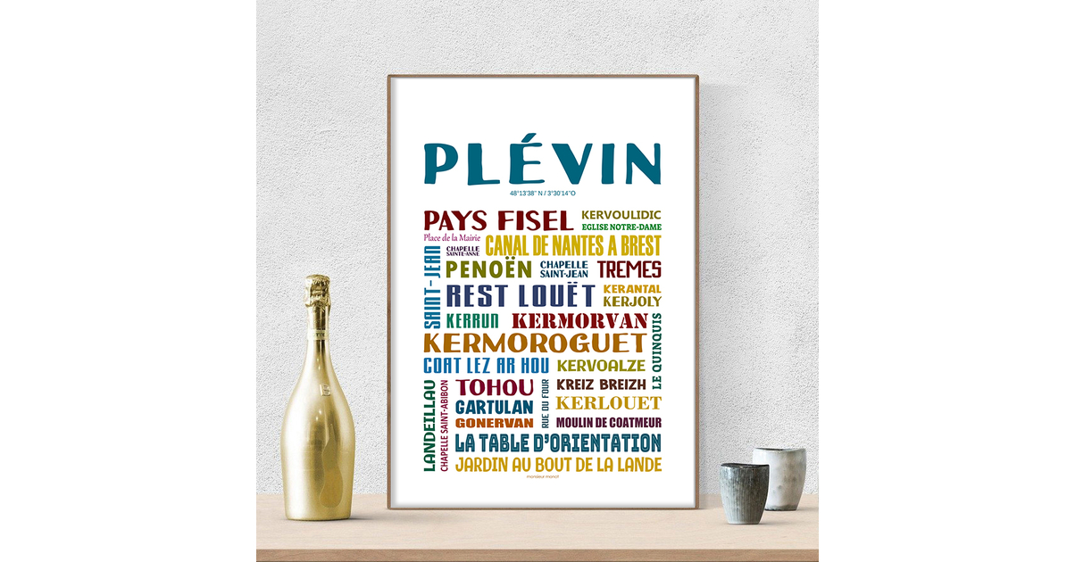 AFFICHE PLEVIN - LES QUARTIERS - TOUTES LES AFFICHES/AFFICHES CÔTES-D ...