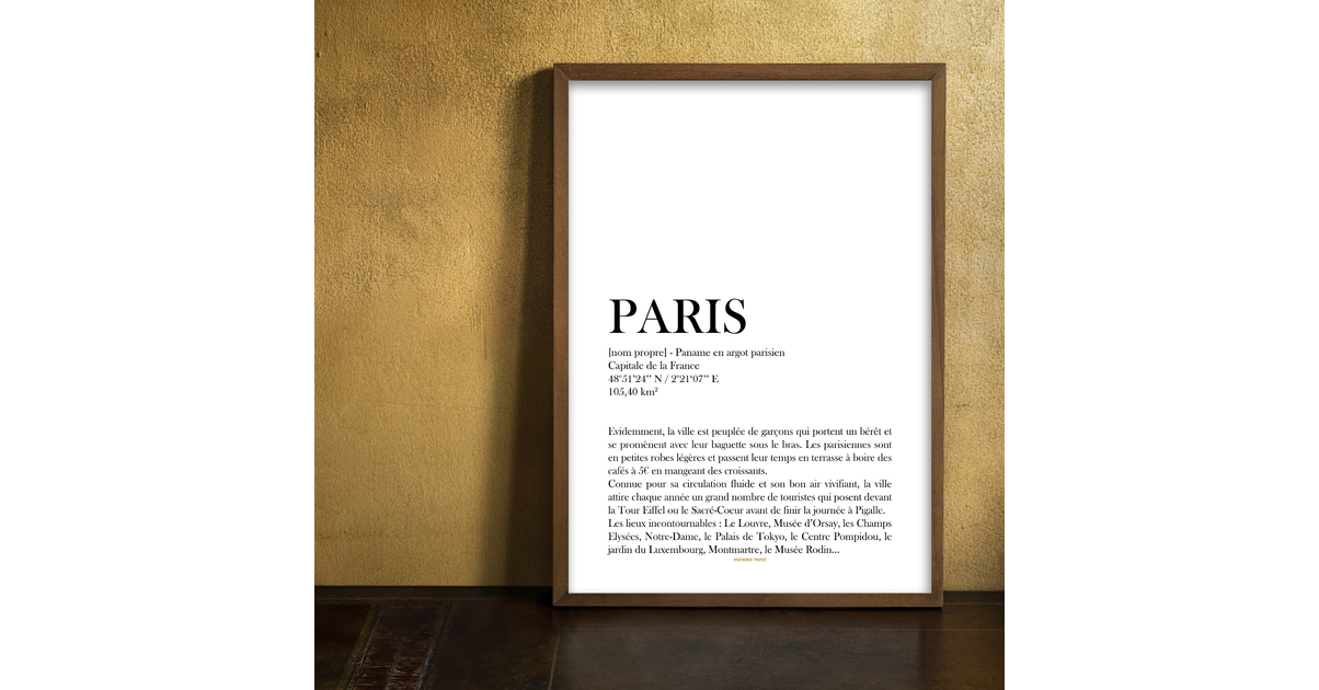 PARIS - LA DEFINITION - TOUTES LES AFFICHES/AFFICHES PARIS - ÎLE DE ...