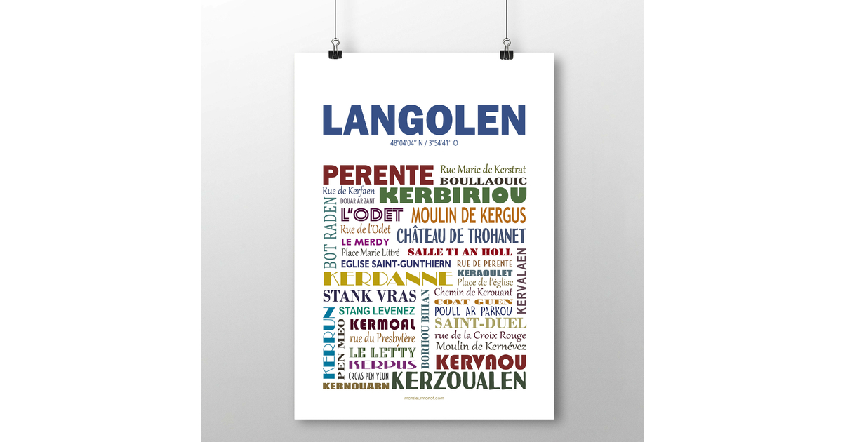 AFFICHE LANGOLEN - LES QUARTIERS - TOUTES LES AFFICHES/AFFICHES ...