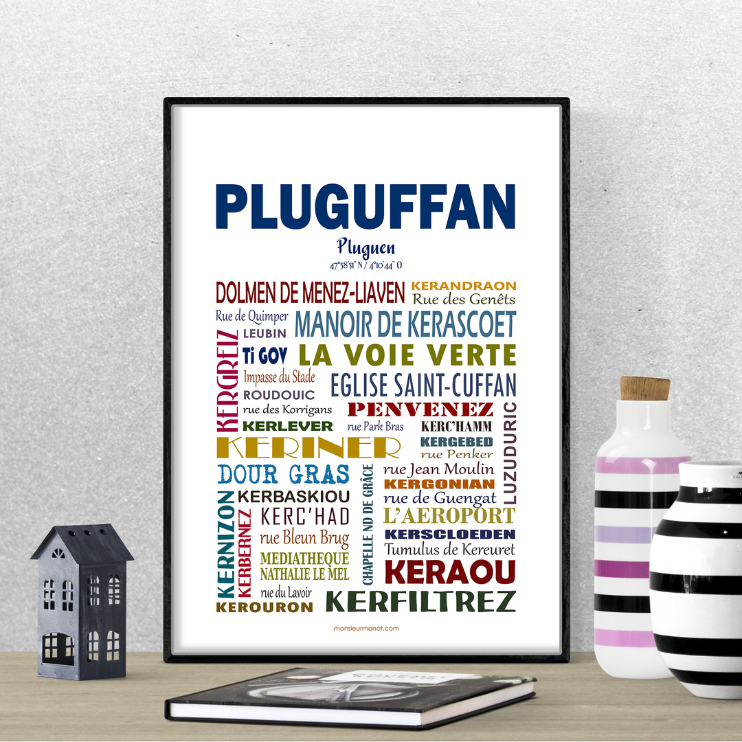 AFFICHE PLUGUFFAN - LES QUARTIERS - TOUTES LES AFFICHES/AFFICHES ...