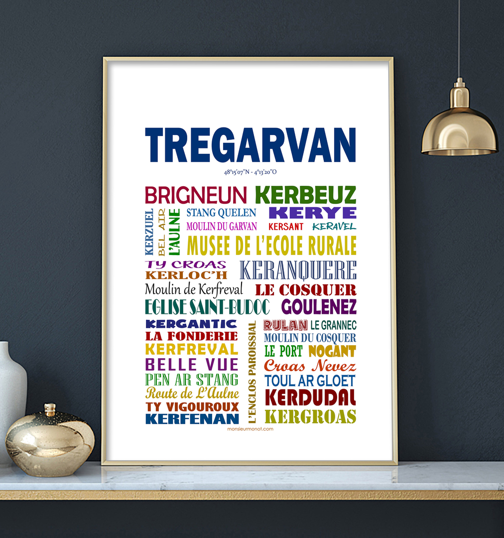 AFFICHE TREGARVAN - LES QUARTIERS - TOUTES LES AFFICHES/AFFICHES ...