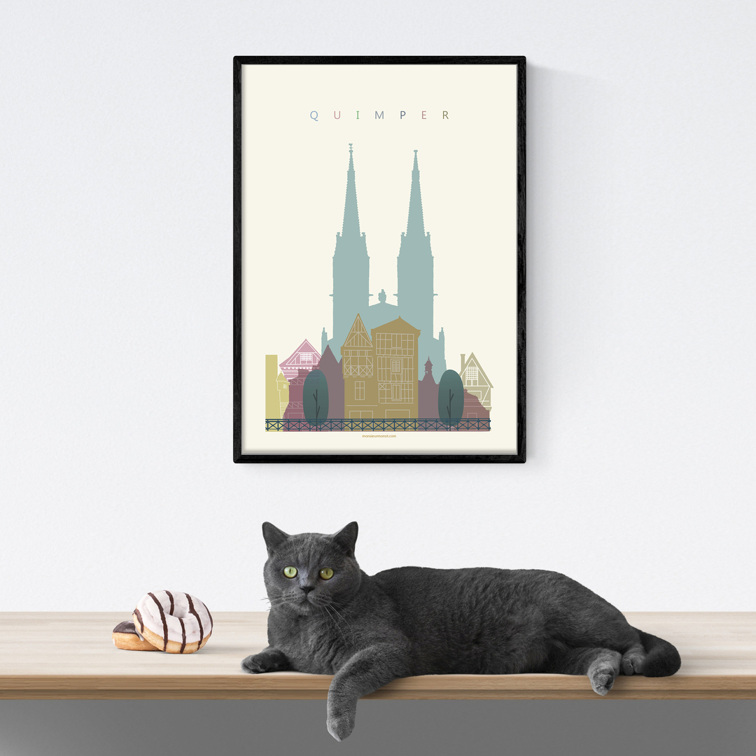 AFFICHE QUIMPER - TOUTES LES AFFICHES/AFFICHES FINISTERE - monsieurmonot