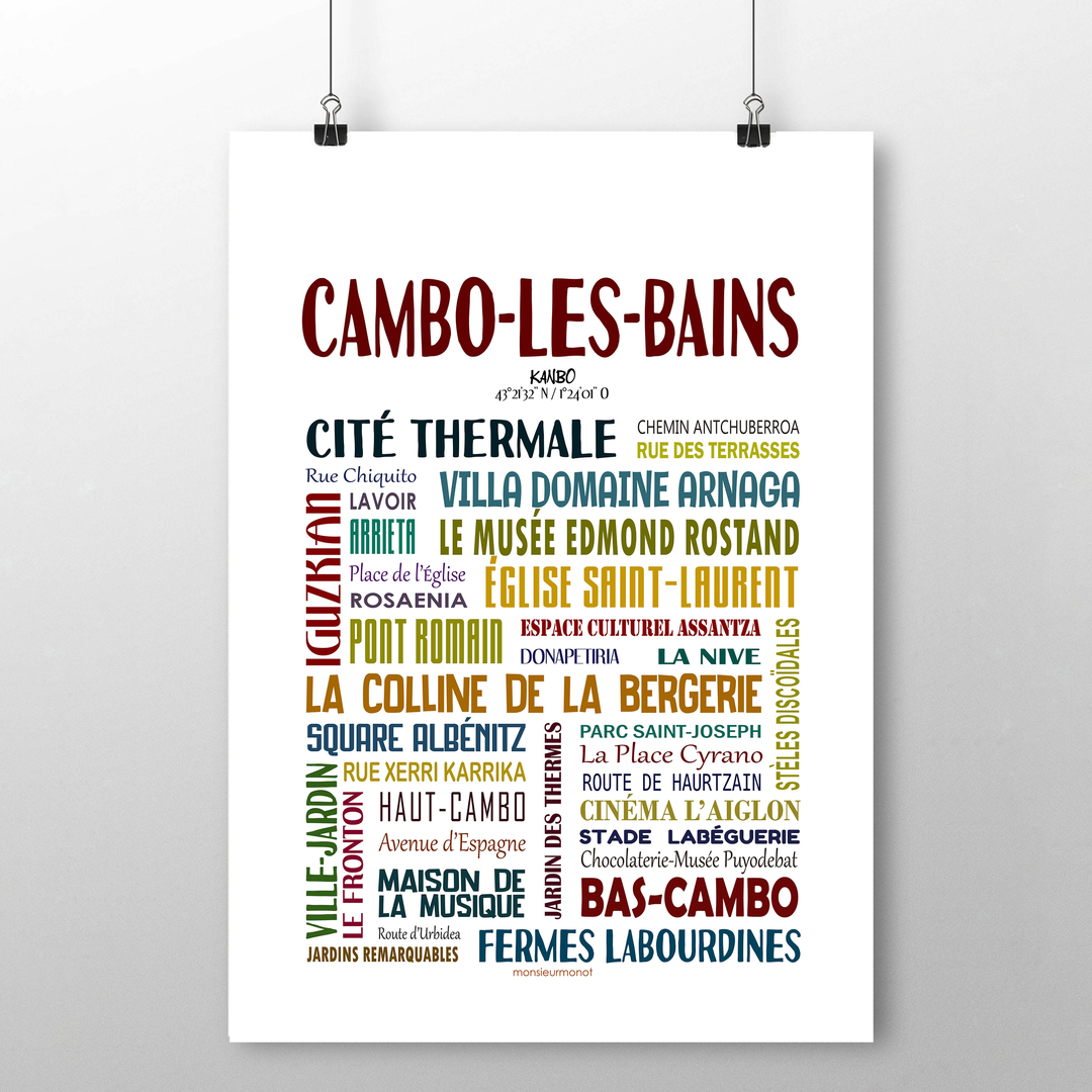 Affiche Cambo Les Bains Les Quartiers Toutes Les Affiches Affiches