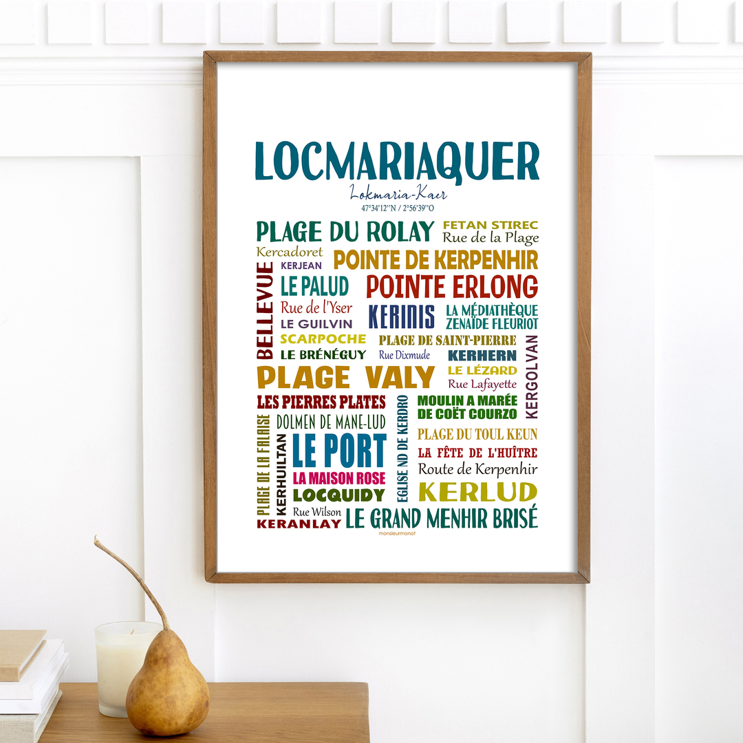 AFFICHE LOCMARIAQUER - LES QUARTIERS - TOUTES LES AFFICHES/AFFICHE ...