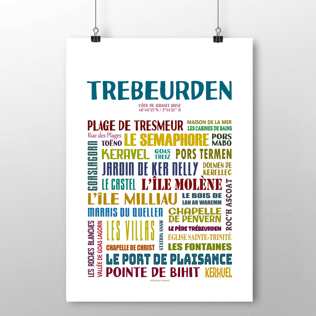AFFICHE TREBEURDEN - LES QUARTIERS - TOUTES LES AFFICHES/AFFICHES CÔTES ...