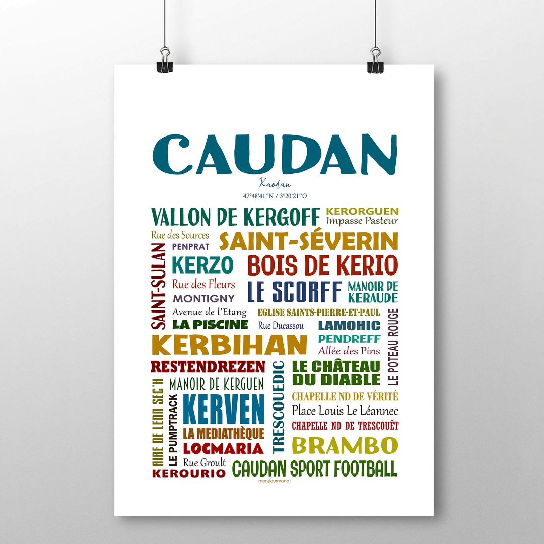 AFFICHE CAUDAN - LES QUARTIERS - TOUTES LES AFFICHES/AFFICHE MORBIHAN ...