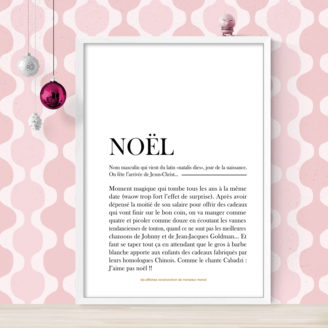 AFFICHE NOËL - TOUTES LES AFFICHES/AFFICHES FAMILLE - monsieurmonot