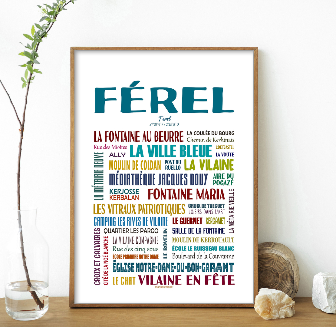 AFFICHE FEREL - LES QUARTIERS - TOUTES LES AFFICHES/AFFICHE MORBIHAN ...