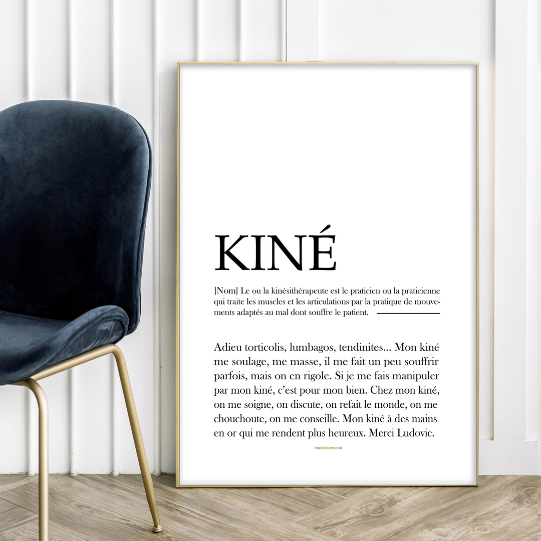 AFFICHE KINE - VERSION HOMME - TOUTES LES AFFICHES/AFFICHES FAMILLE ...