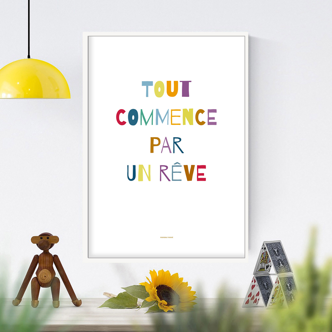 AFFICHE TOUT COMMENCE PAR UN REVE - TOUTES LES AFFICHES/AFFICHES ...