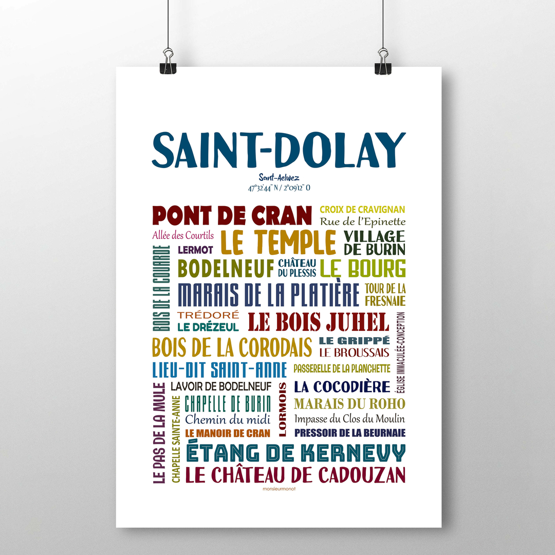 AFFICHE SAINT-DOLAY - LES QUARTIERS - TOUTES LES AFFICHES/AFFICHE ...