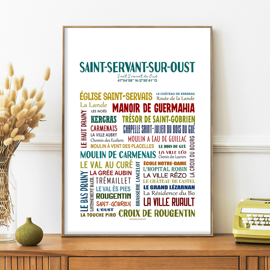 AFFICHE SAINT-SERVANT SUR OUST - LES QUARTIERS - TOUTES LES AFFICHES ...