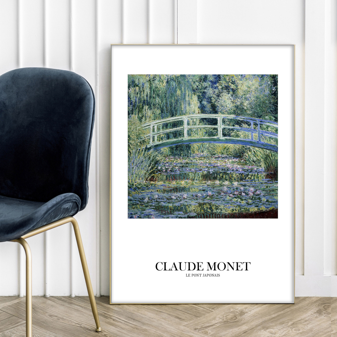 AFFICHE CLAUDE MONET - Le Pont Japonais - TOUTES LES AFFICHES/AFFICHES ...