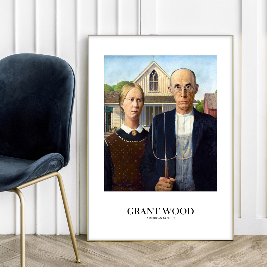 AFFICHE GRANT WOOD - AMERICAN GOTHIC - TOUTES LES AFFICHES/AFFICHES ...