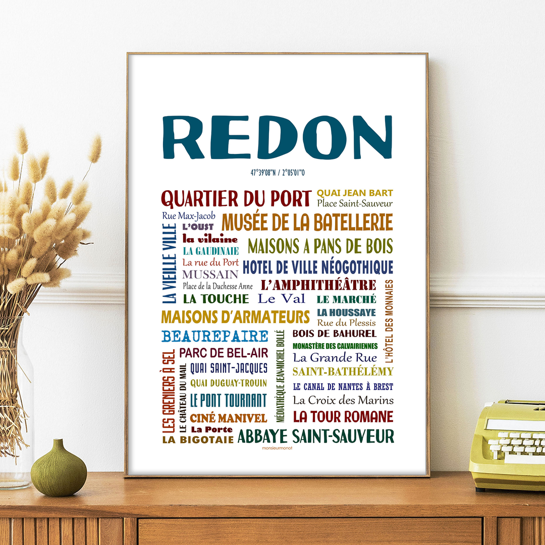 AFFICHE REDON - LES QUARTIERS - TOUTES LES AFFICHES/AFFICHES ILLE ET ...
