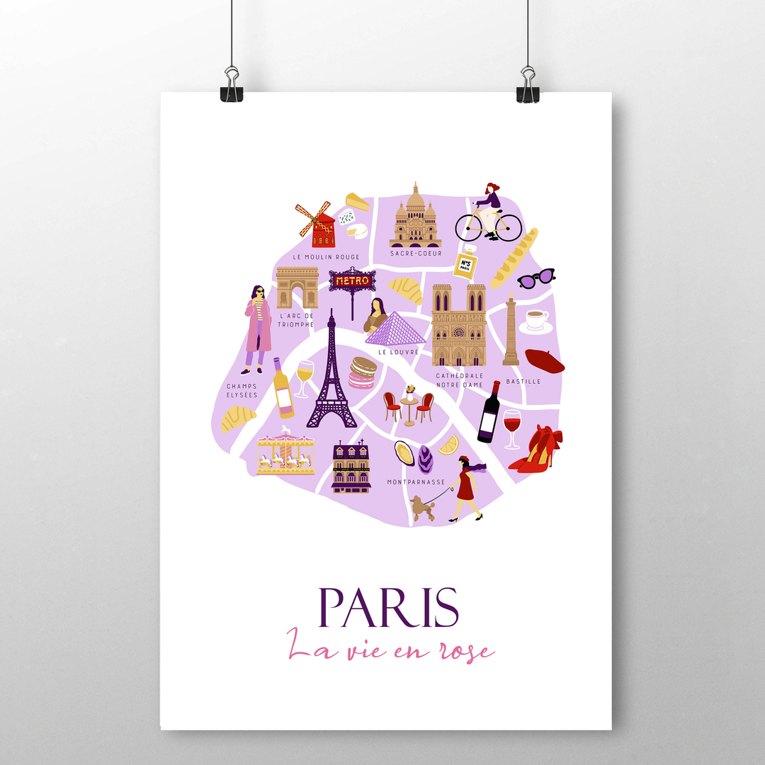 PARIS - LA VIE EN ROSE - TOUTES LES AFFICHES/AFFICHES PARIS - ÎLE DE ...