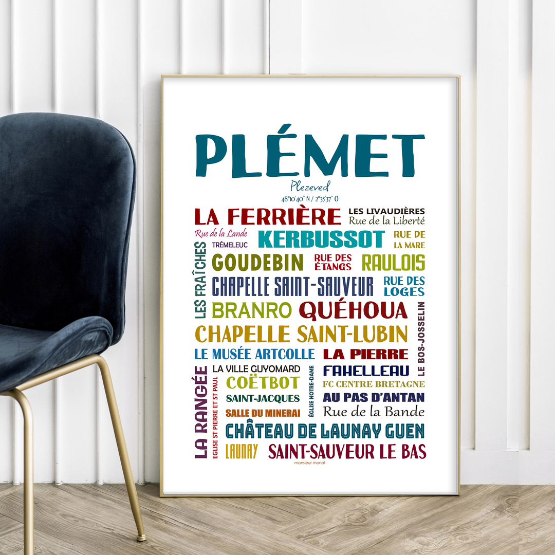 AFFICHE PLEMET - TOUTES LES AFFICHES/AFFICHES CÔTES-D'ARMOR - monsieurmonot