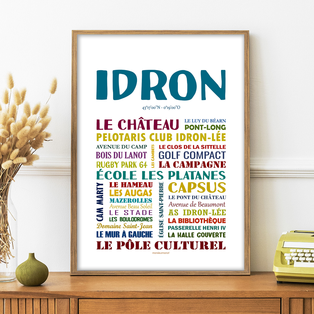 AFFICHE DE IDRON - TOUTES LES AFFICHES/AFFICHES LANDES, PAYS BASQUE ET ...