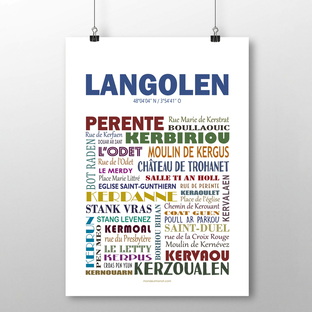 AFFICHE LANGOLEN - LES QUARTIERS - TOUTES LES AFFICHES/AFFICHES ...